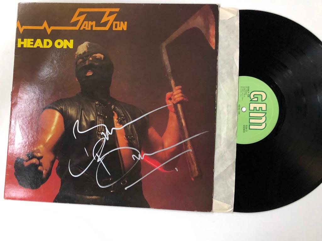 Vinyl Lp Samson Signed Bruce Dickinson Autograph Iron Maiden 1980 Metal Hårdrock Vinylkoll
